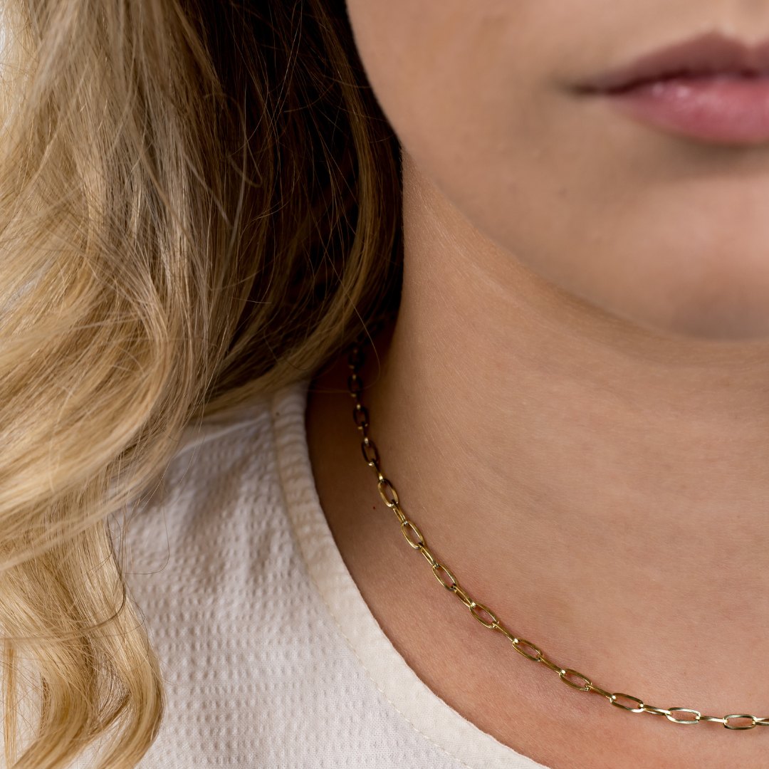 Dainty Paperclip Necklace – The Created